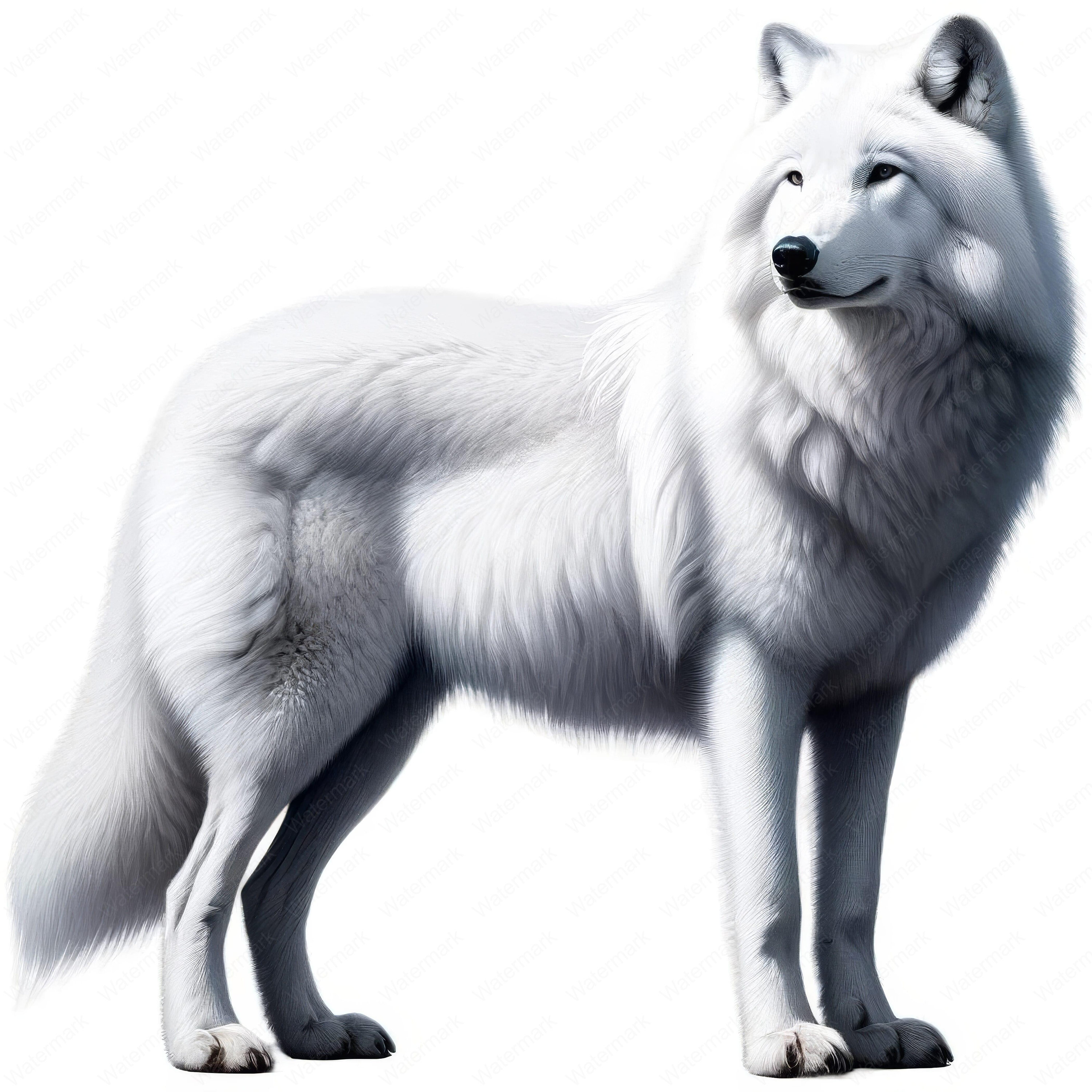 Arctic Wolf Clipart Bundle: Wildlife Art Printables (digital Download ...