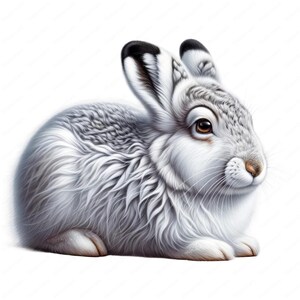 Arctic Hare Clipart | Majestic Arctic Hare Clipart Bundle | 10 High ...