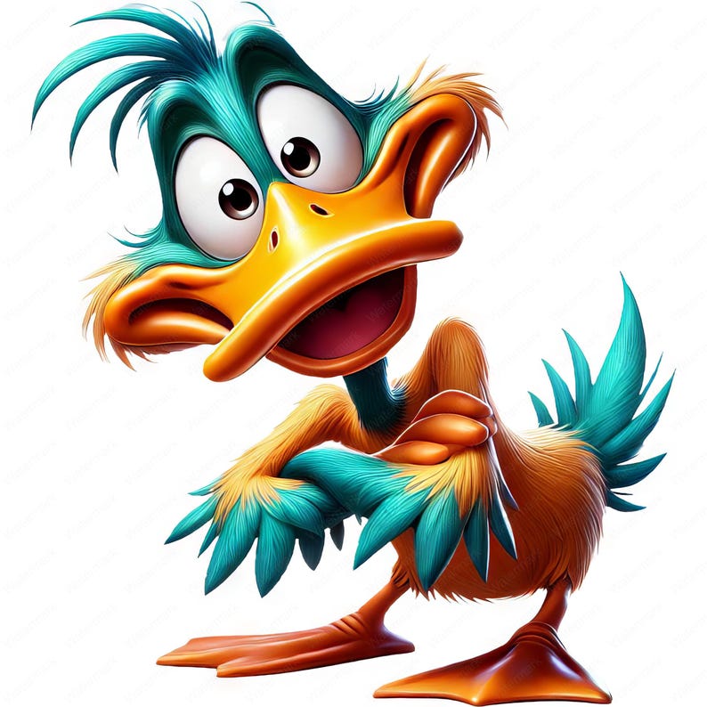 Cartoon Duck Clipart Bundle: Playful Designs (digital Download) - Etsy