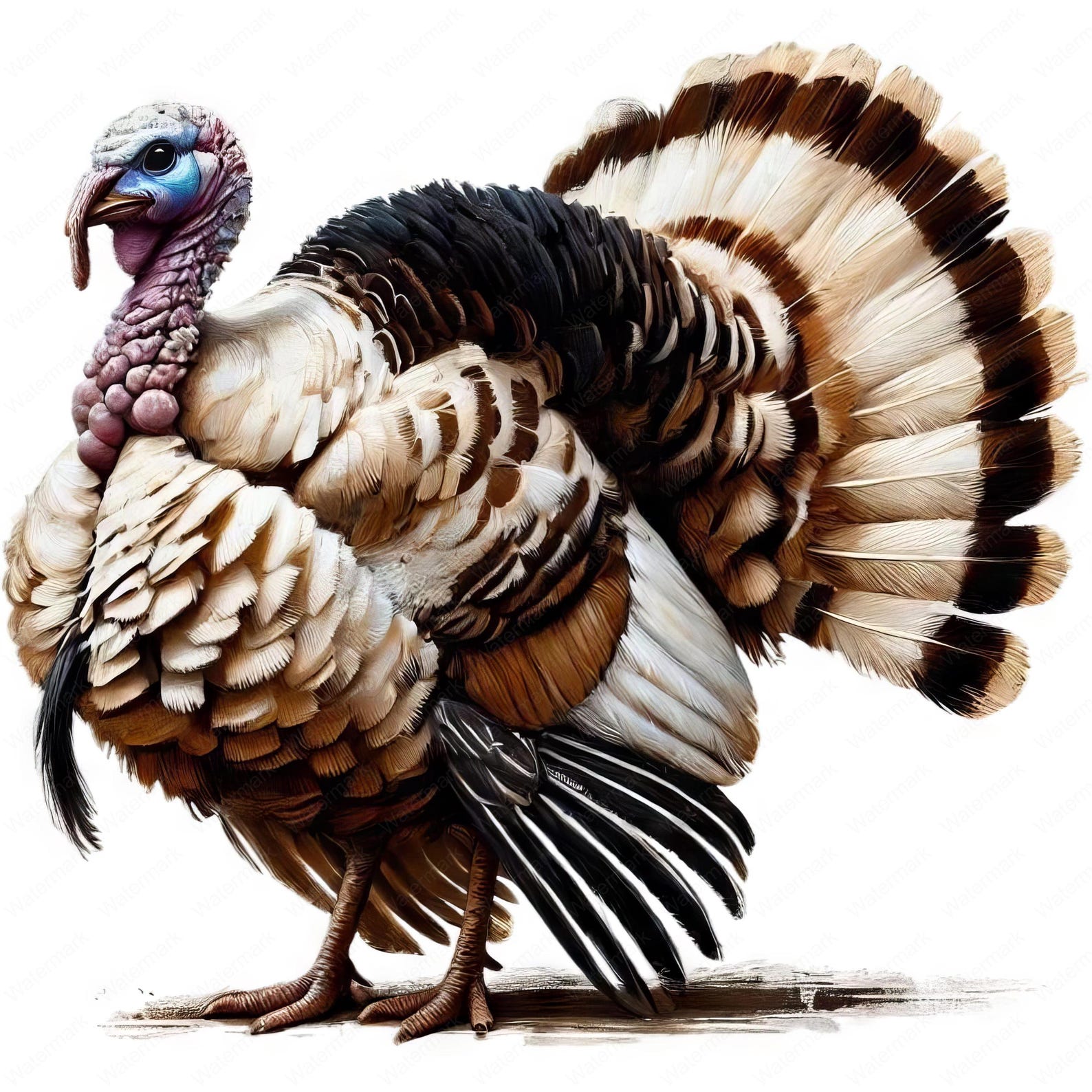 Rustic Turkey Clipart Bundle: Farmhouse Style Designs (digital Download ...
