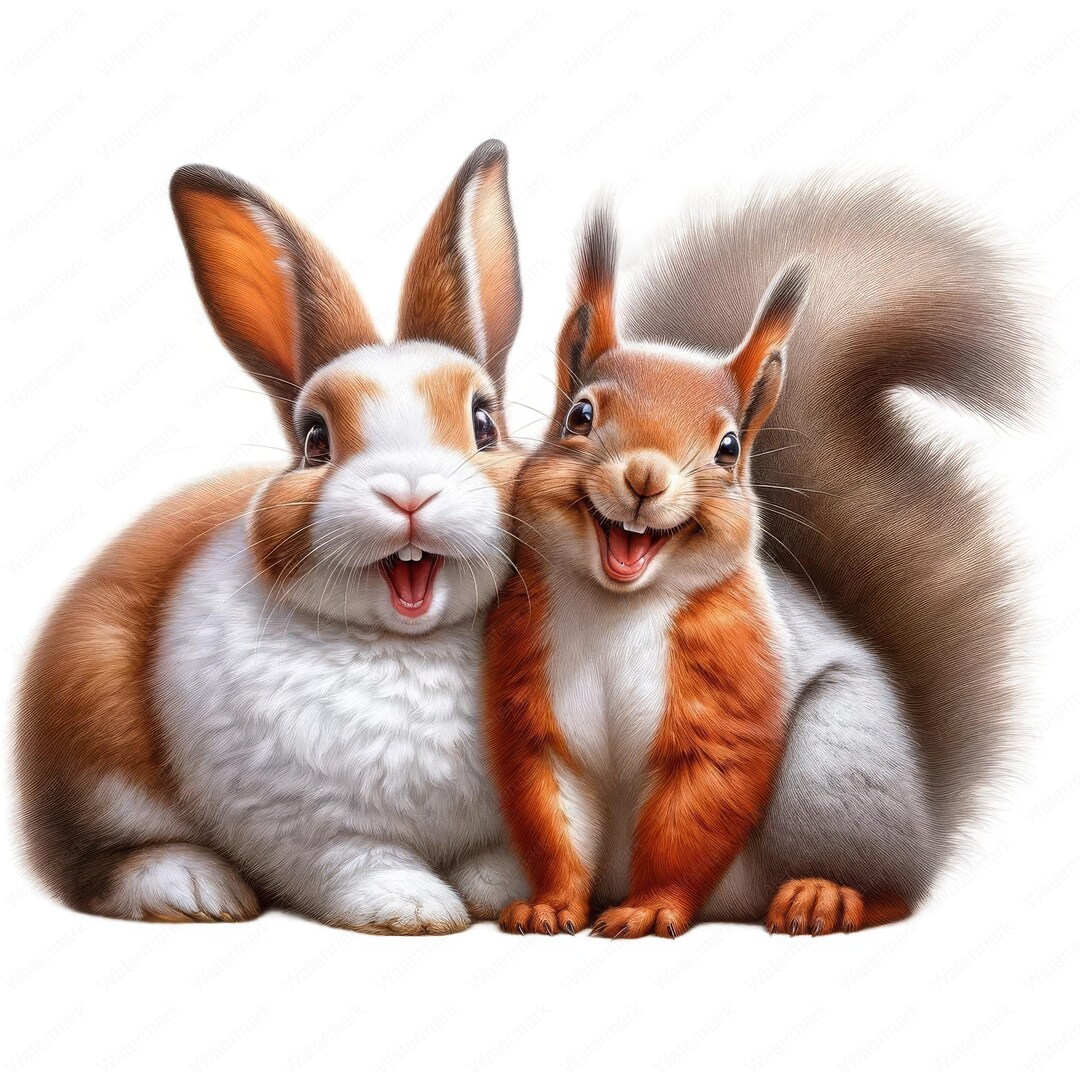 Animal Friends Clipart | Cute Animal Friends Clipart Bundle | 10 High ...