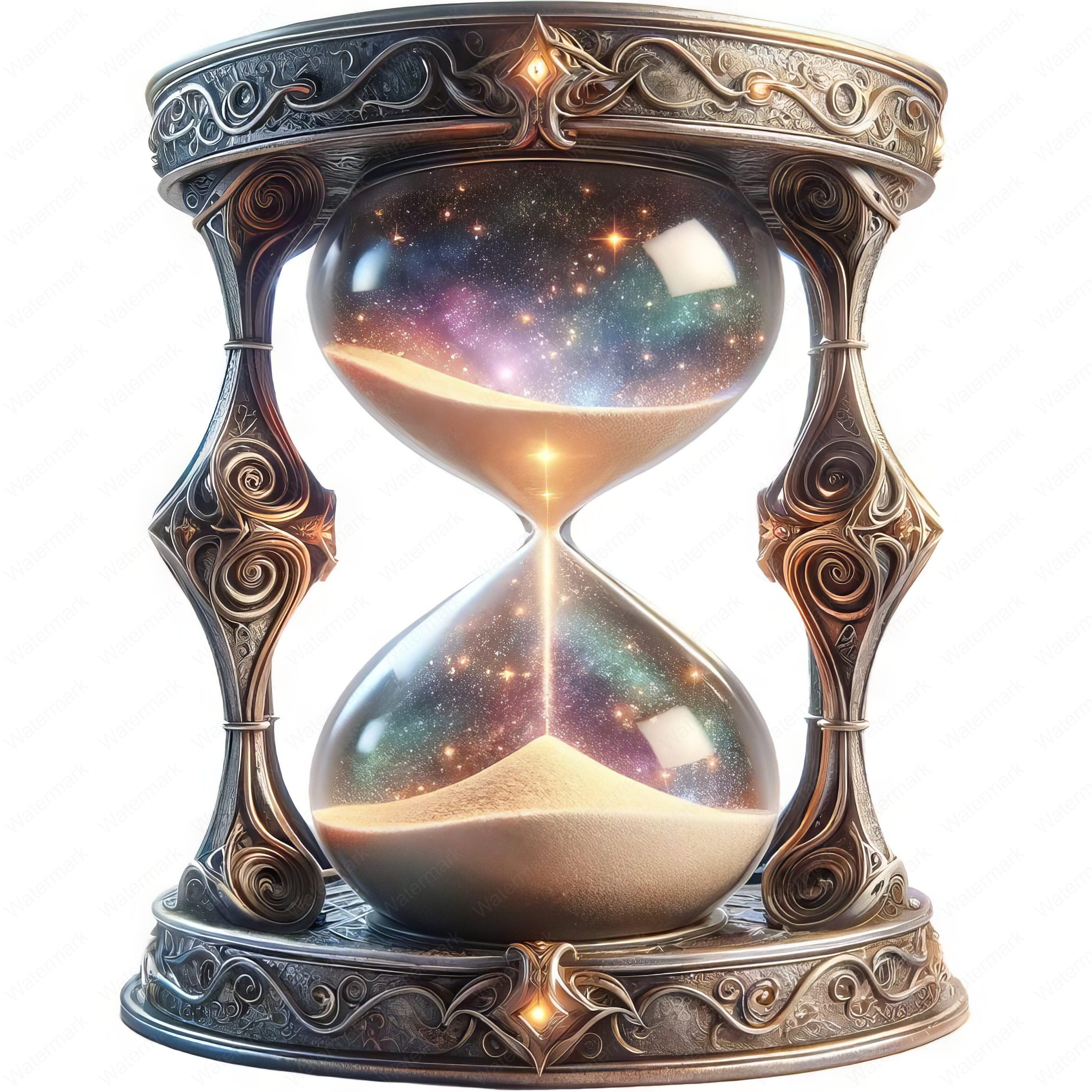 Magical Sand Timer Clipart Enchanting Sand Timer Clipart Bundle 10 High quality Designs Fantasy Art Printables Commercial Use Etsy