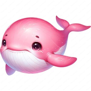 Baby Whale Clipart Cute Baby Whale Clipart Bundle 10 High-quality Images Ocean Life Art ...