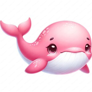 Baby Whale Clipart Cute Baby Whale Clipart Bundle 10 High-quality Images Ocean Life Art ...