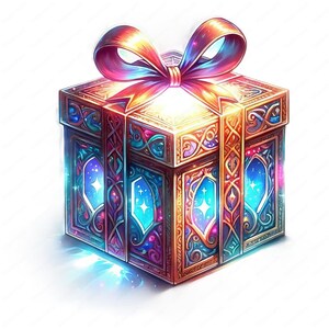 Magic Gift Box Clipart | Mystical Magic Box Clipart Bundle | 10 High ...
