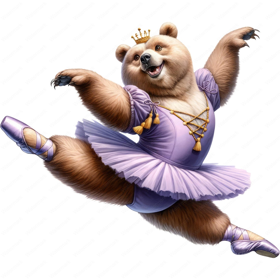 Ballet Bear Clipart | Adorable Ballet Bear Clipart Bundle | 10 High ...