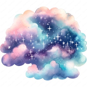 Starry Night Clipart Bundle: Dreamy Celestial Art (digital Download) - Etsy