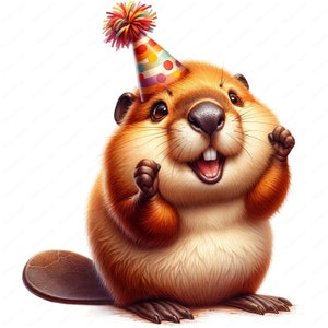 Cute Beaver Clipart | Adorable Cute Beaver Clipart Bundle | 10 High ...