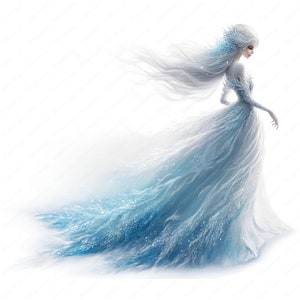 Ice Sprite Clipart | Enchanted Ice Sprite Clipart Bundle | 10 High ...