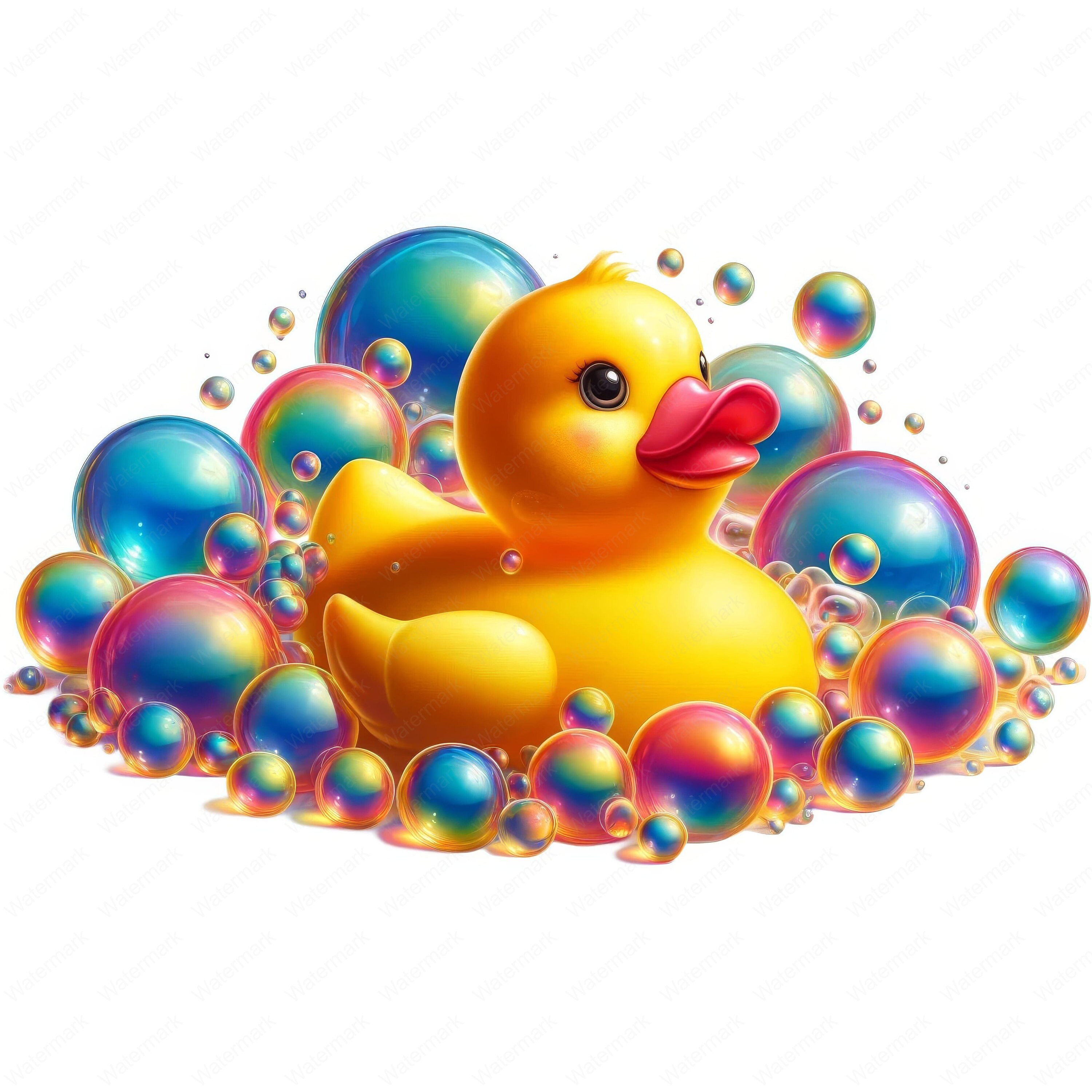 Rubber Duck Clipart Bundle: Bath Time Art Printables (digital Download ...