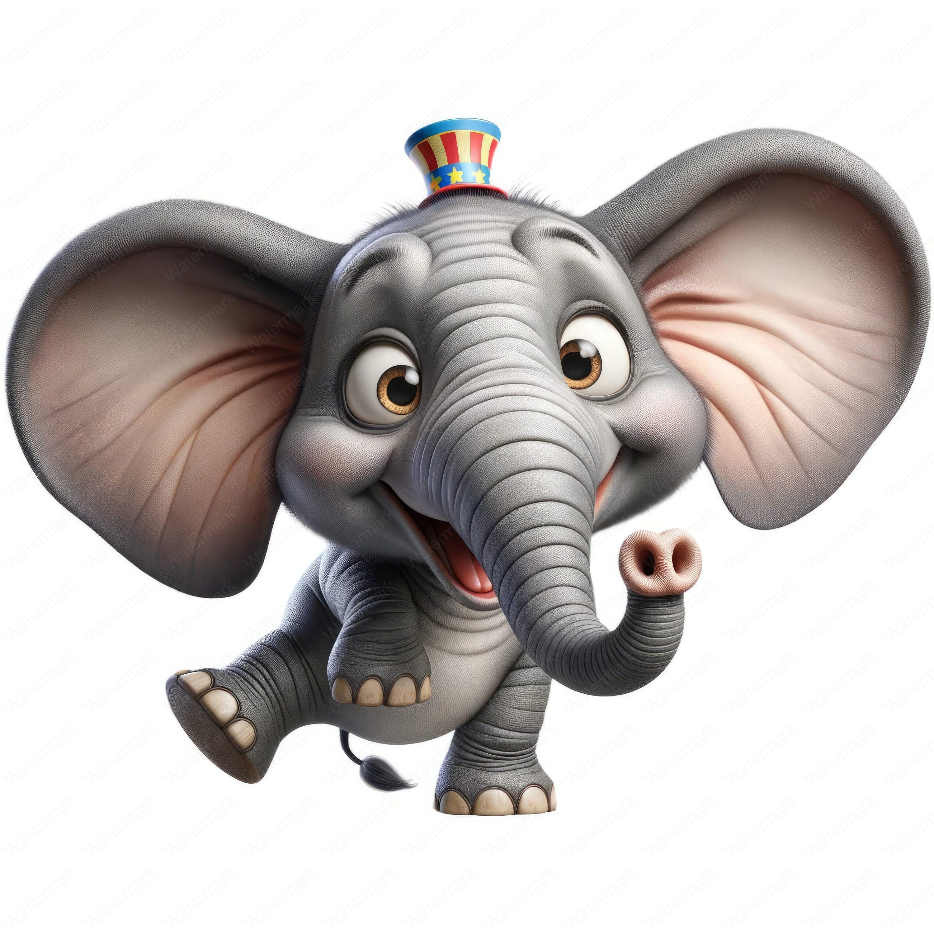 Funny Elephant Clipart Bundle: Amusing Animal Art (digital Download) - Etsy
