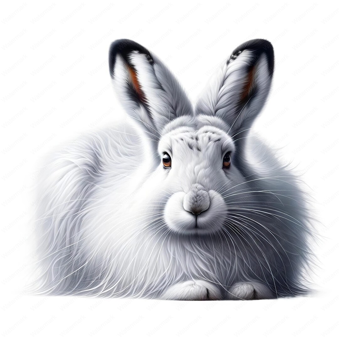 Arctic Hare Clipart | Majestic Arctic Hare Clipart Bundle | 10 High ...