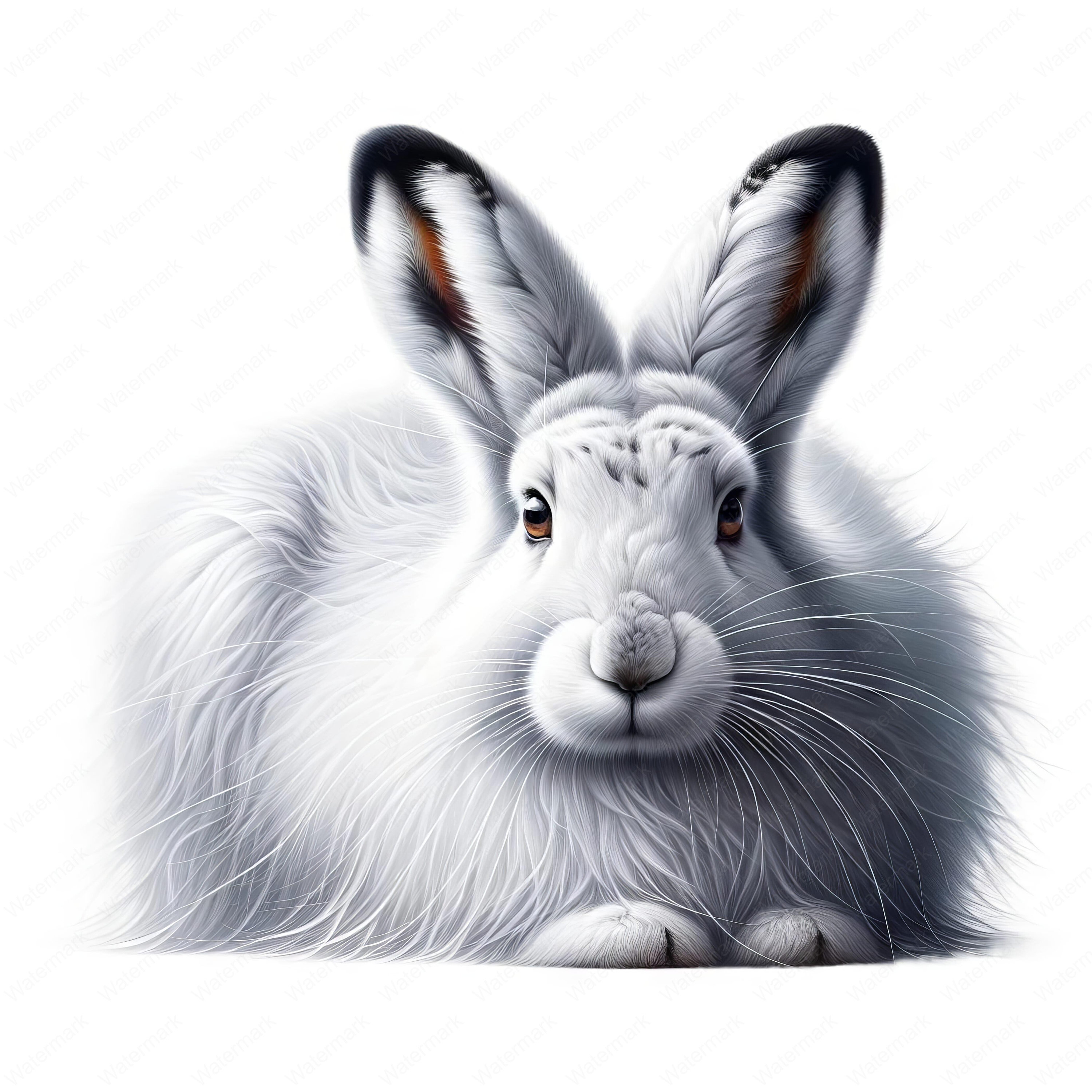 Arctic Hare Clipart Bundle: Wildlife Art Printables (commercial Use ...