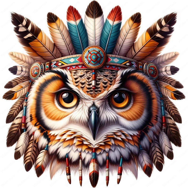 Indigenous Art Owl - Etsy