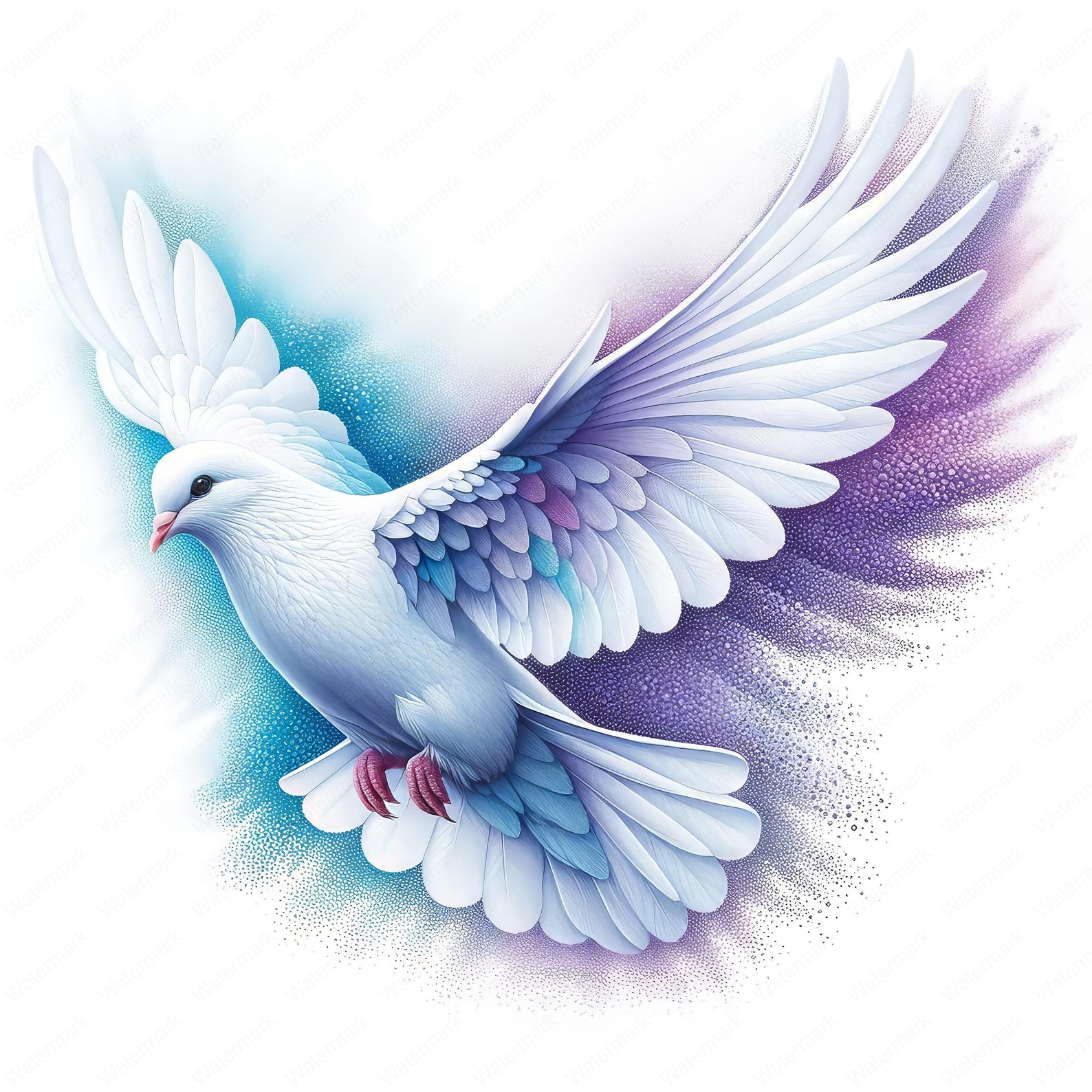 Serene Dove Clipart Bundle: Peace Theme Art (digital Download) - Etsy