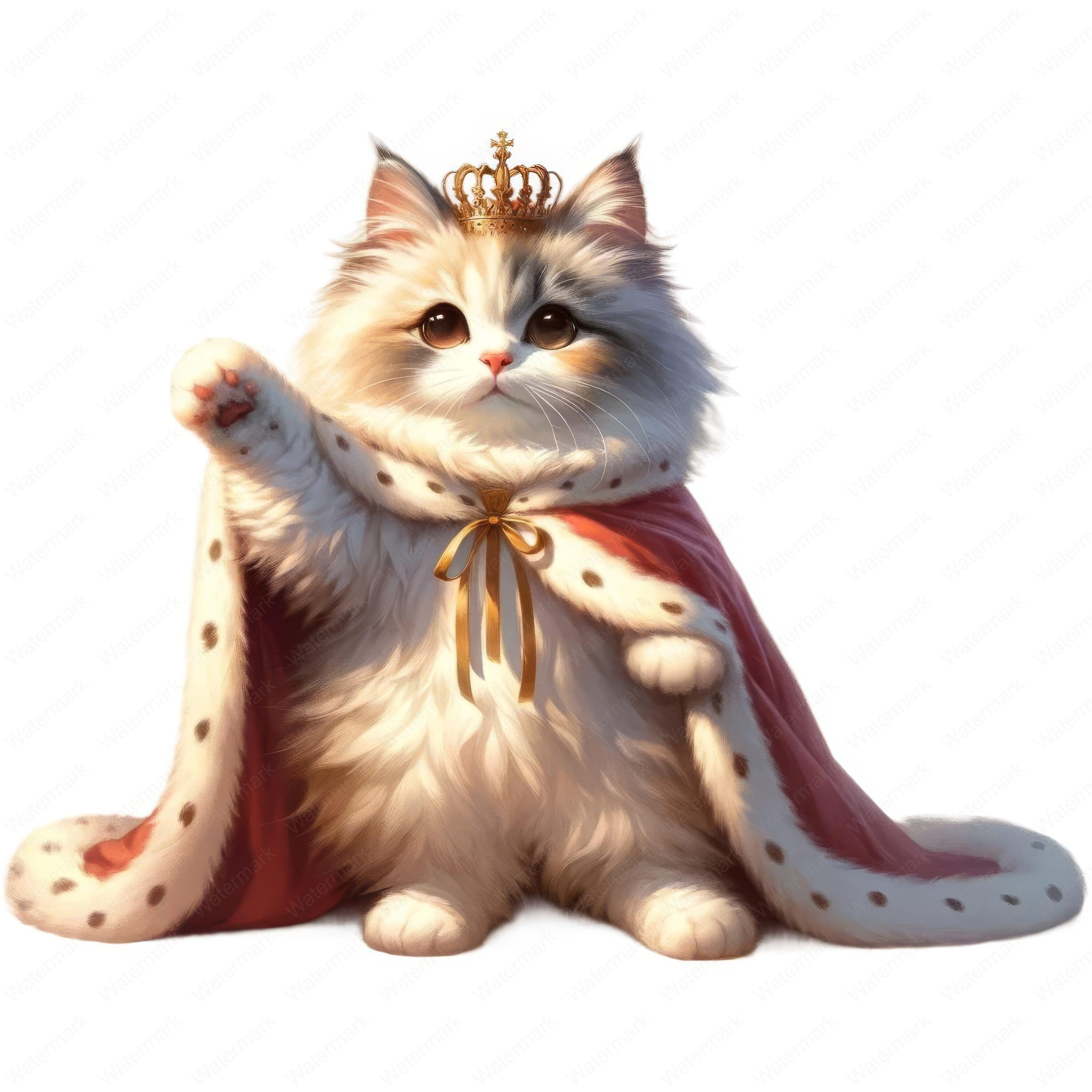 Cute Cat Queen Clipart Bundle | Royalty Art (digital Download) - Etsy