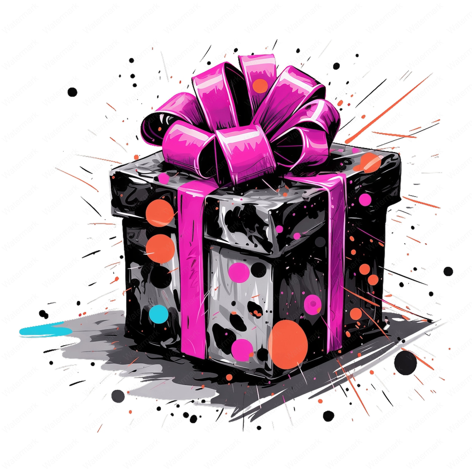 Festive Xmas Gift Box Clipart | Holiday Art Bundle (digital Download ...