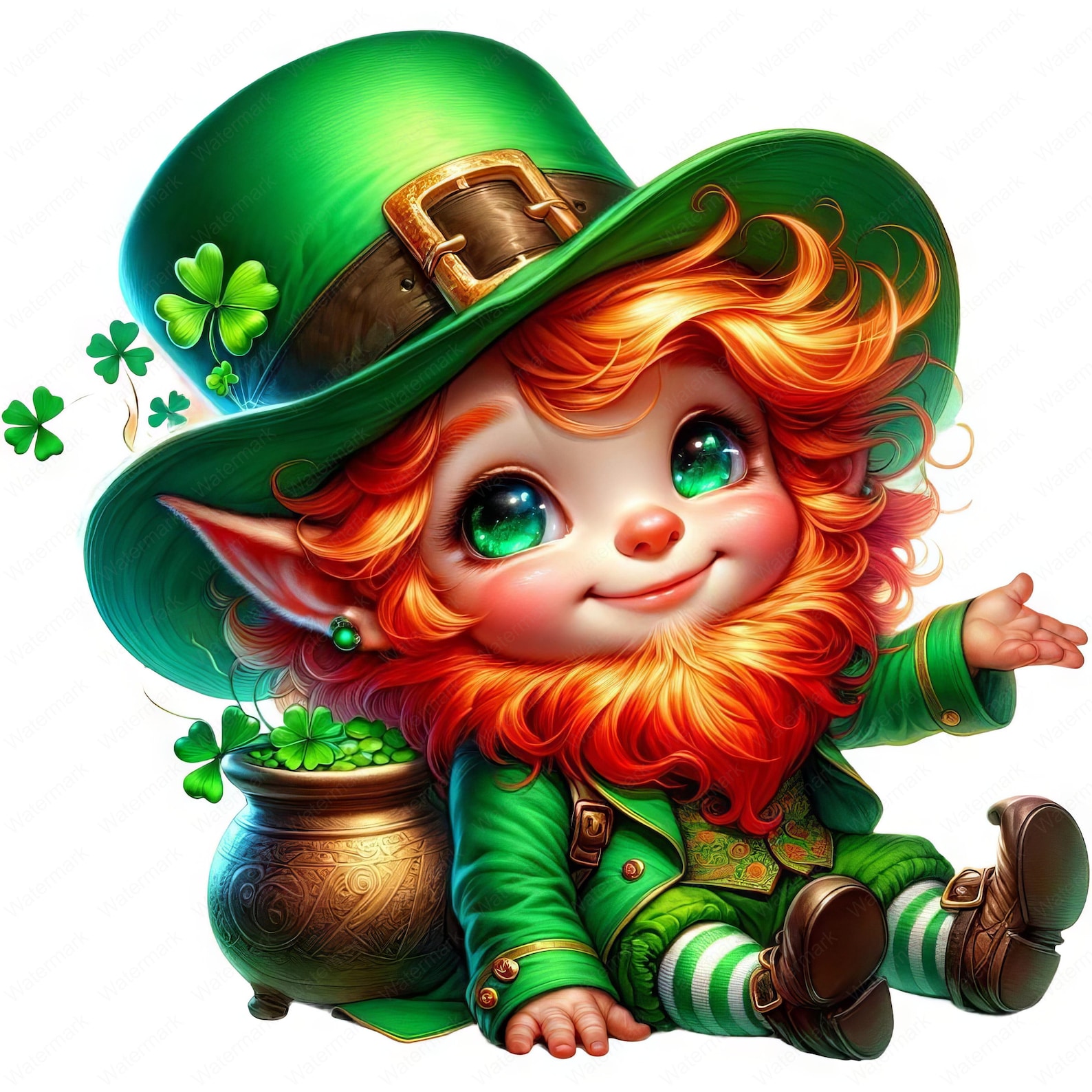 Cute Leprechaun Clipart Bundle | St. Patrick's Day Art (digital ...