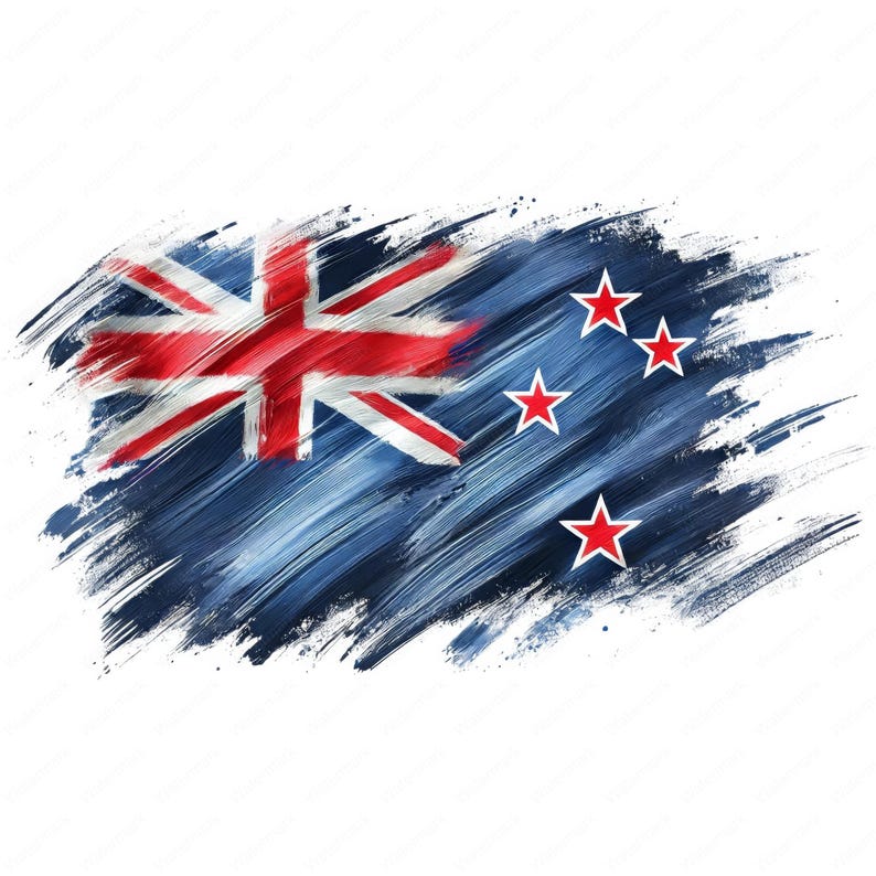 New Zealand Flag Clipart Bundle | Kiwi Art Printables (digital Download ...
