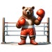 Boxing Bear Clipart: Sports Art Printables (digital Download) - Etsy