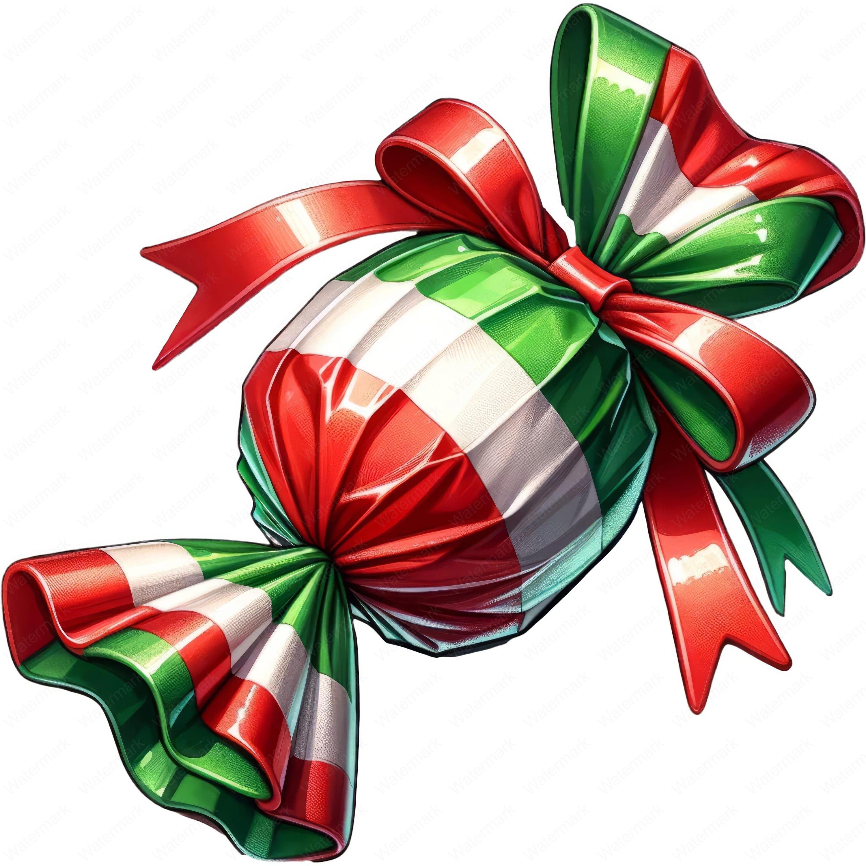 Christmas Candy Clipart: Colorful Sweet Treats Art (digital Download ...