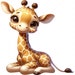 Cute Giraffe Clipart Adorable Giraffe Clipart Bundle 10 High-quality ...