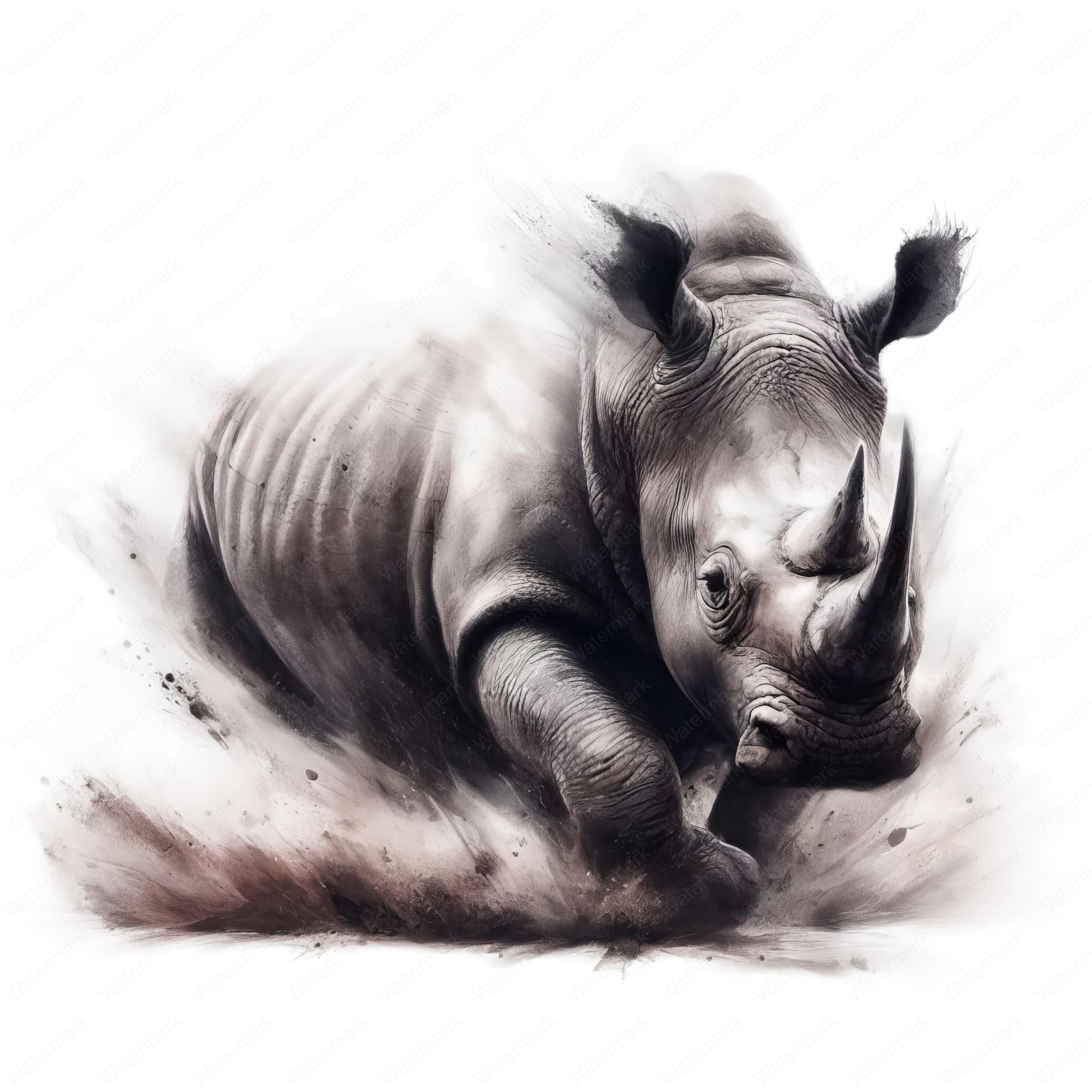 Rhino Clipart Bundle | 10 Wildlife Art Designs (digital Download) - Etsy