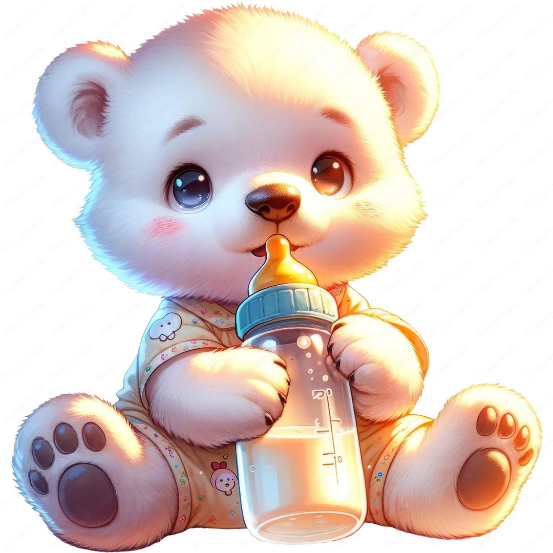 Clipart de un lindo oso polar bebé / Diseños de animales árticos ...