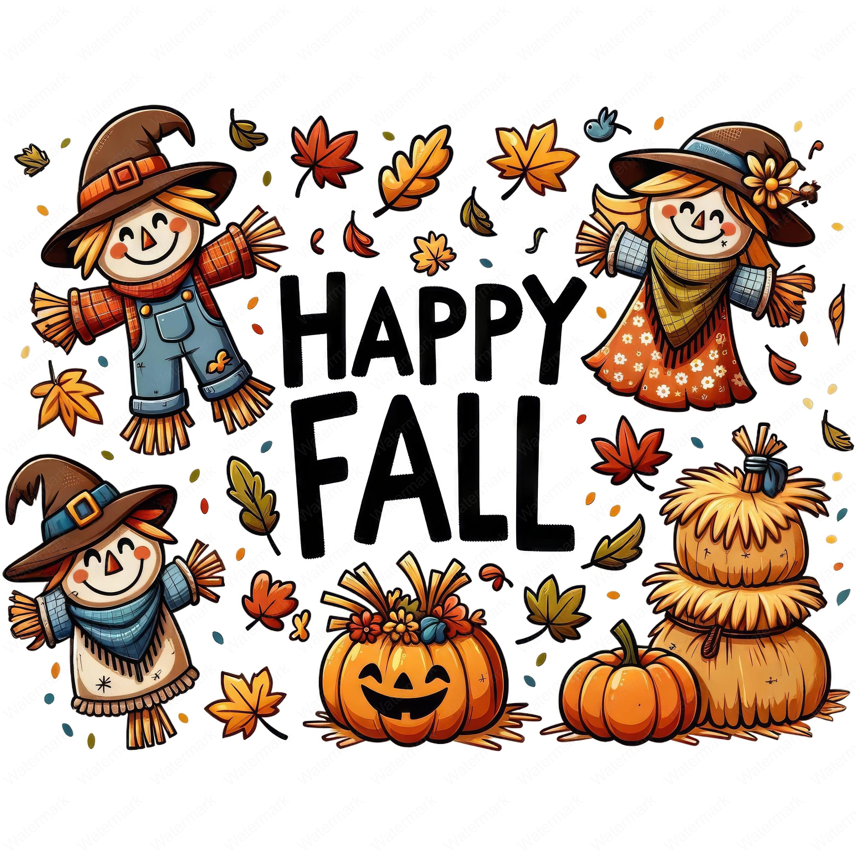 Fall Harvest Clipart Bundle: Autumn Art Printables (commercial Use ...