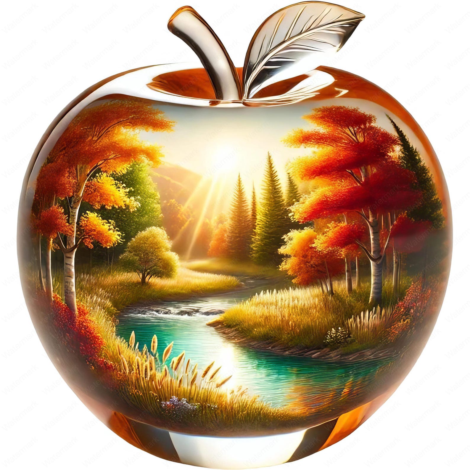 Autumn Apple Clipart Bundle: Vibrant Fall Designs (digital Download) - Etsy