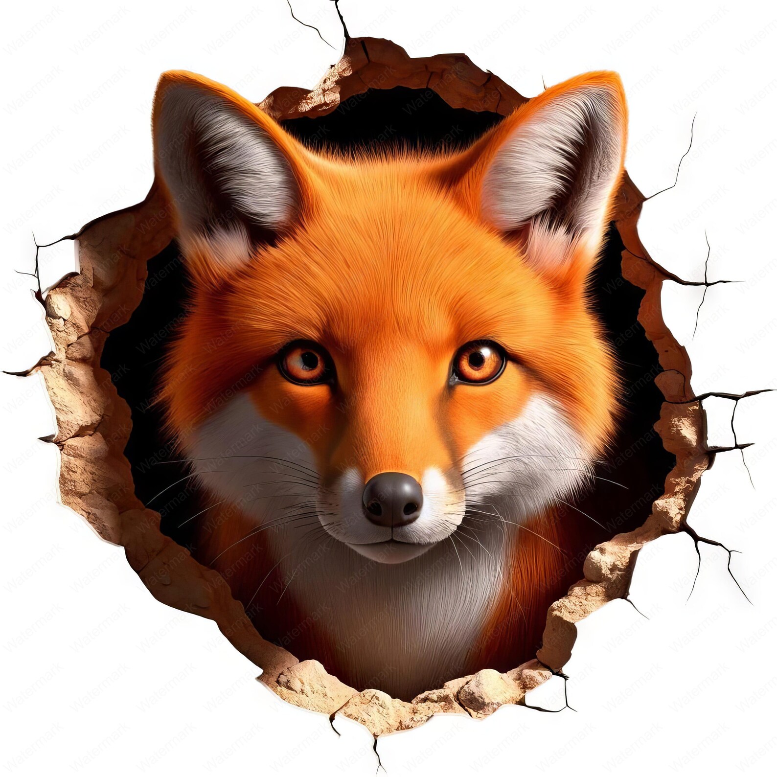 Fox Clipart Realistic 3D Fox Clipart Bundle 10 High-quality Designs ...