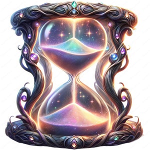 Magical Sand Timer Clipart | Enchanting Sand Timer Clipart Bundle | 10 ...