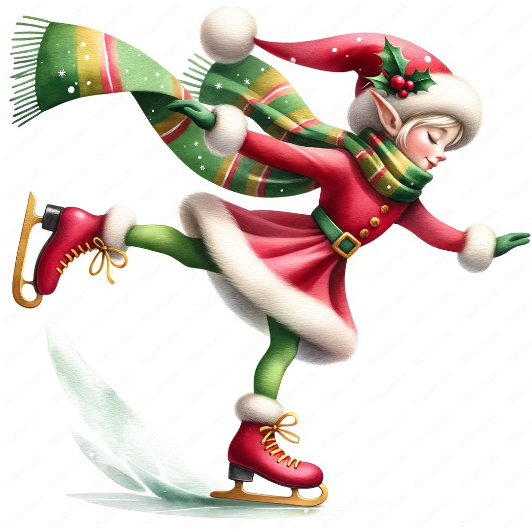 Christmas Elf Clipart Clipart Bundle 04 10 High-quality Images Wall Art ...