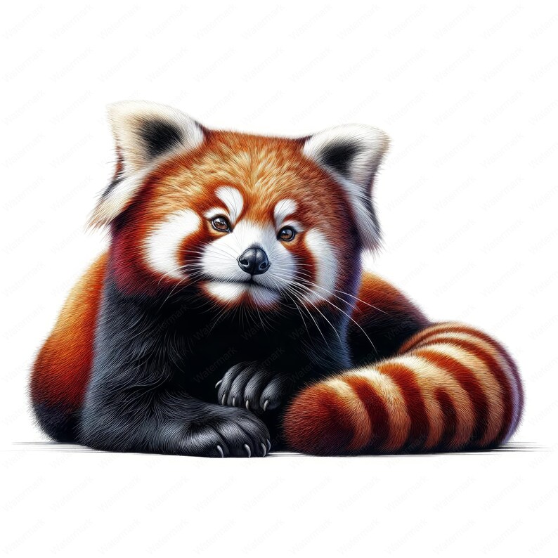 Red Panda Clipart Bundle: Forest Animal Art, Commercial Use (digital ...