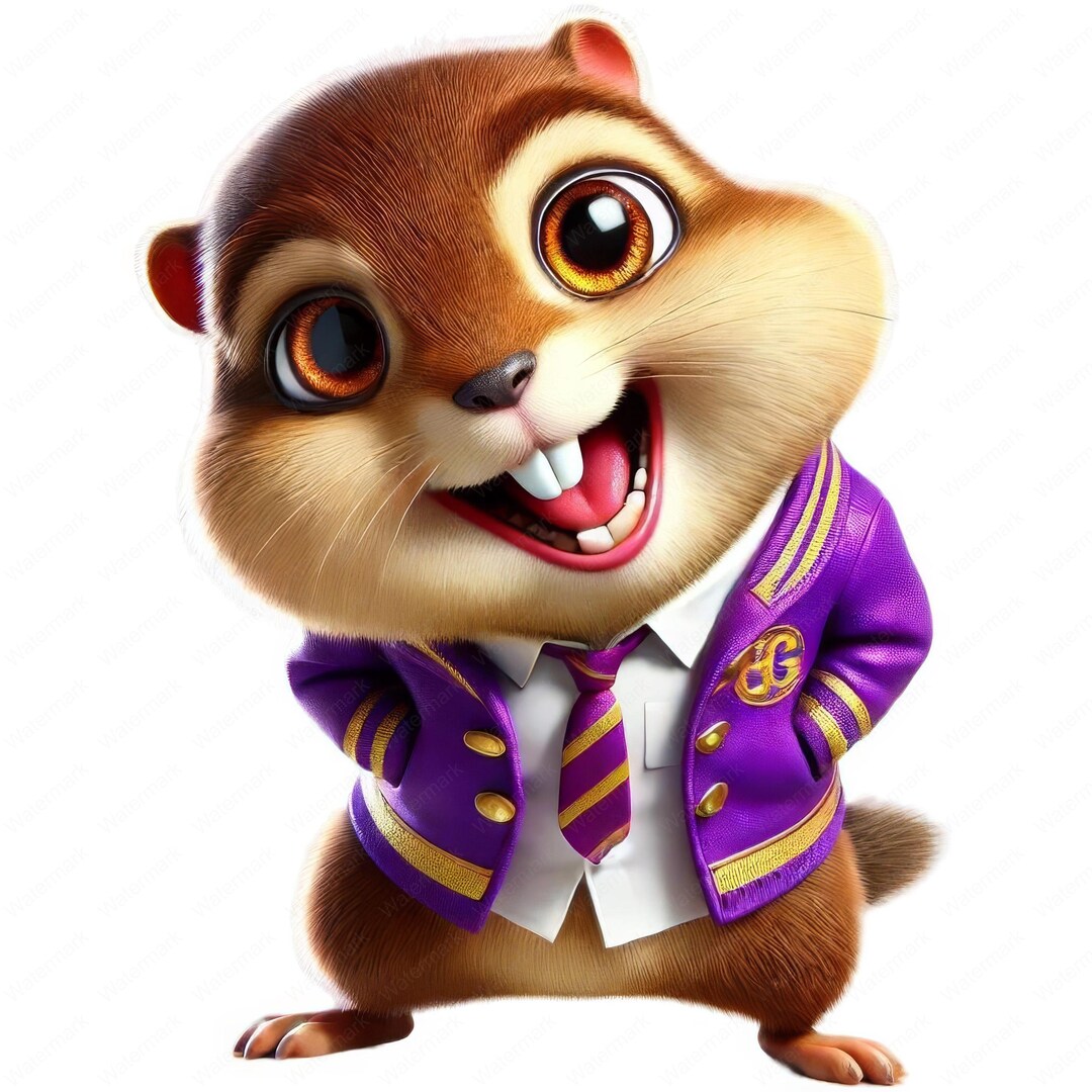 Adorable Gopher Clipart Bundle: Cartoon Animal Art (digital Download ...