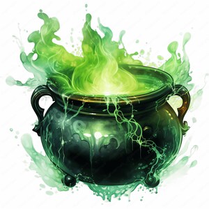 Mysterious Cauldron Clipart | 10 High-quality Designs | Wall Art ...