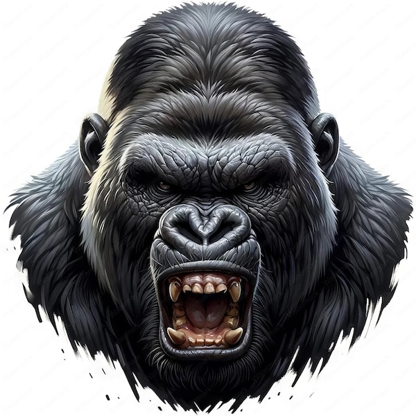 Gorilla Art - Etsy
