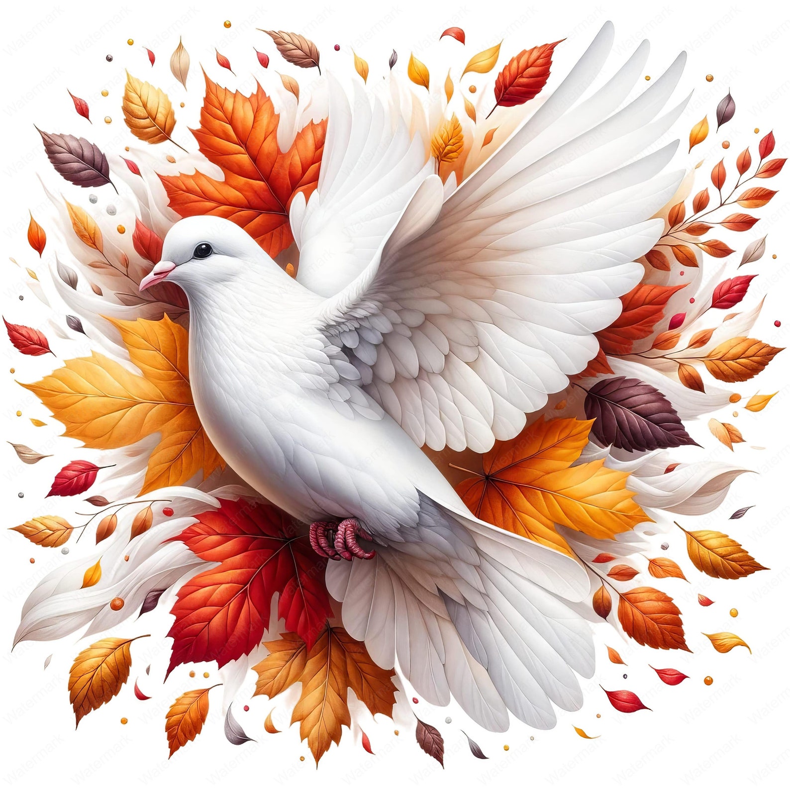 Serene Dove Clipart Bundle: Peace Theme Art (digital Download) - Etsy