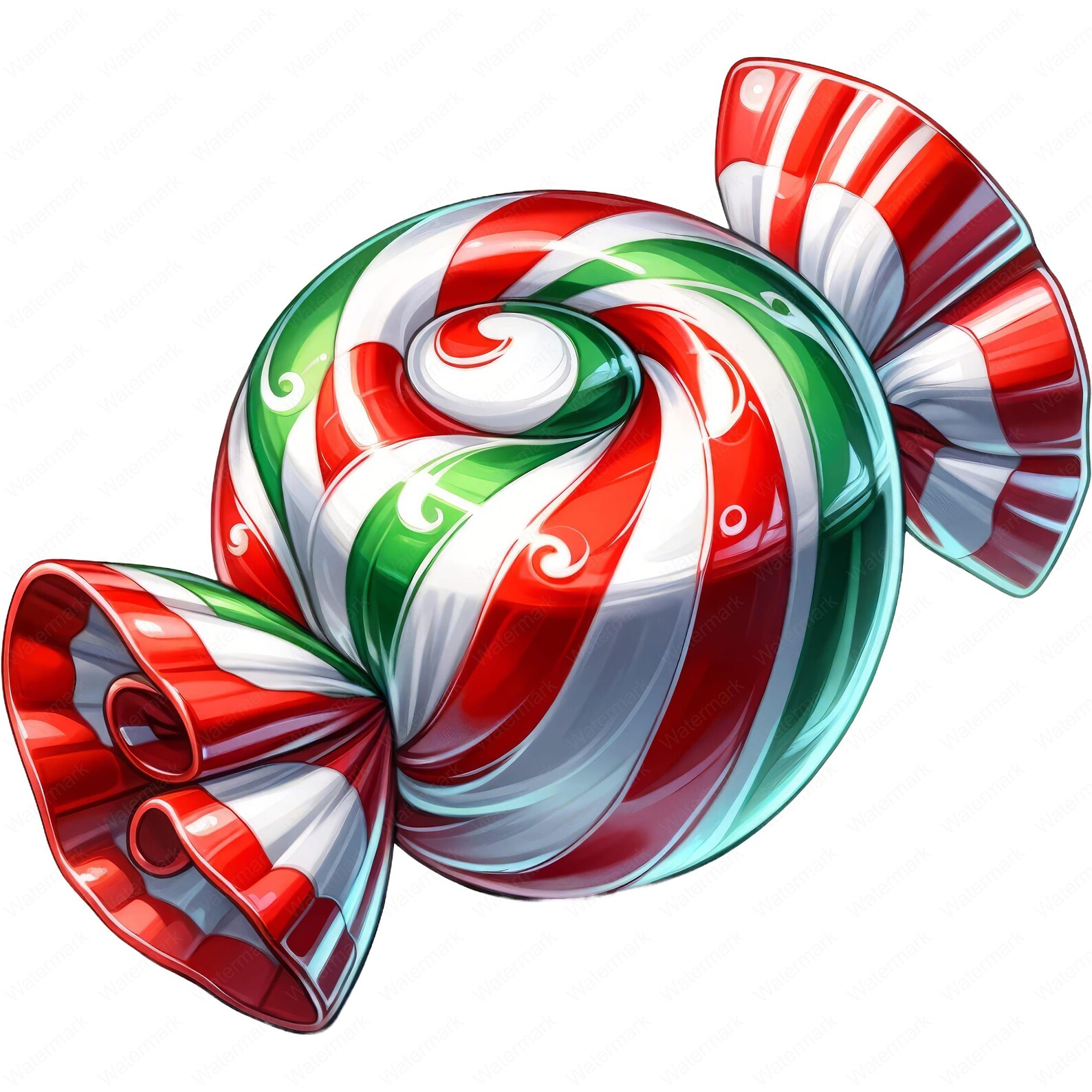 Christmas Candy Clipart: Colorful Sweet Treats Art (digital Download ...