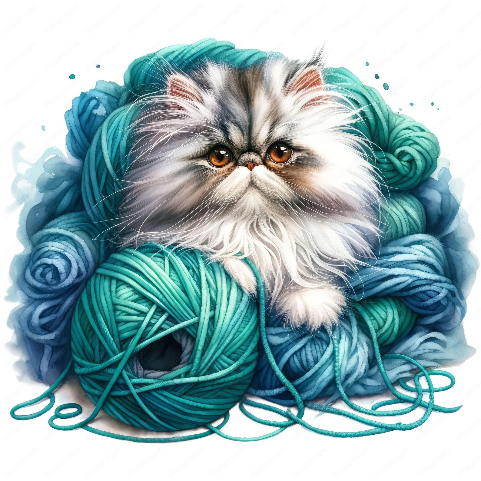 Playful Cat Clipart Charming Playful Cat Clipart Bundle 10 High-quality ...