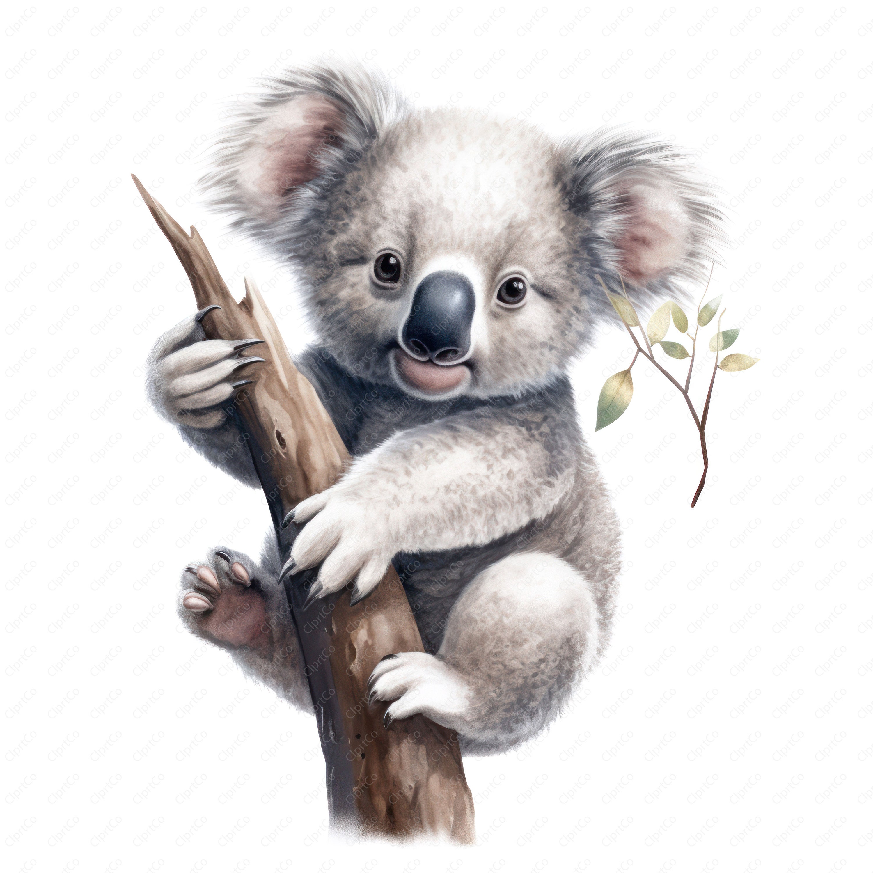 Koala Clipart 12 High-quality Jpgs Wall Art Paper Craft - Etsy Australia