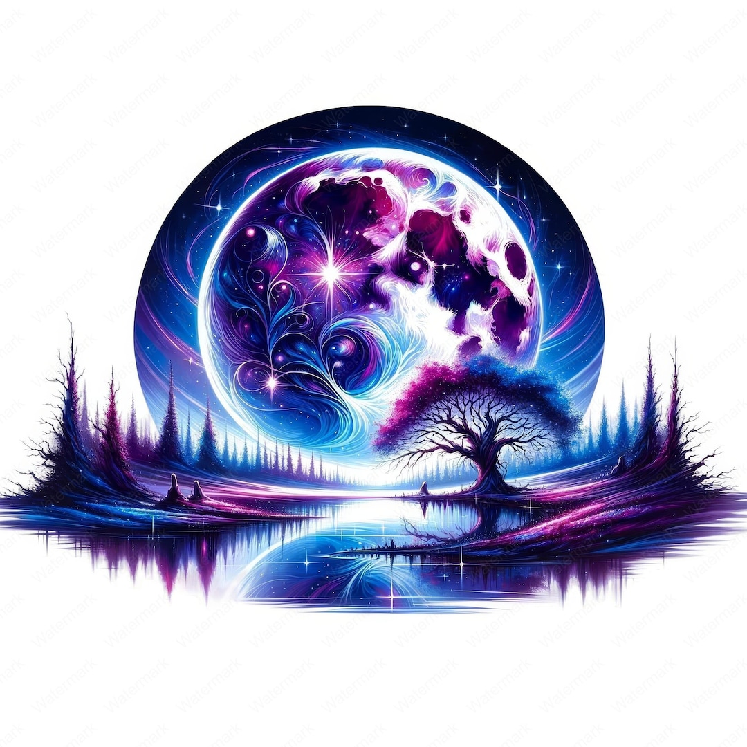 Magic Moon Clipart | Mystical Magic Moon Clipart Bundle | 10 High ...