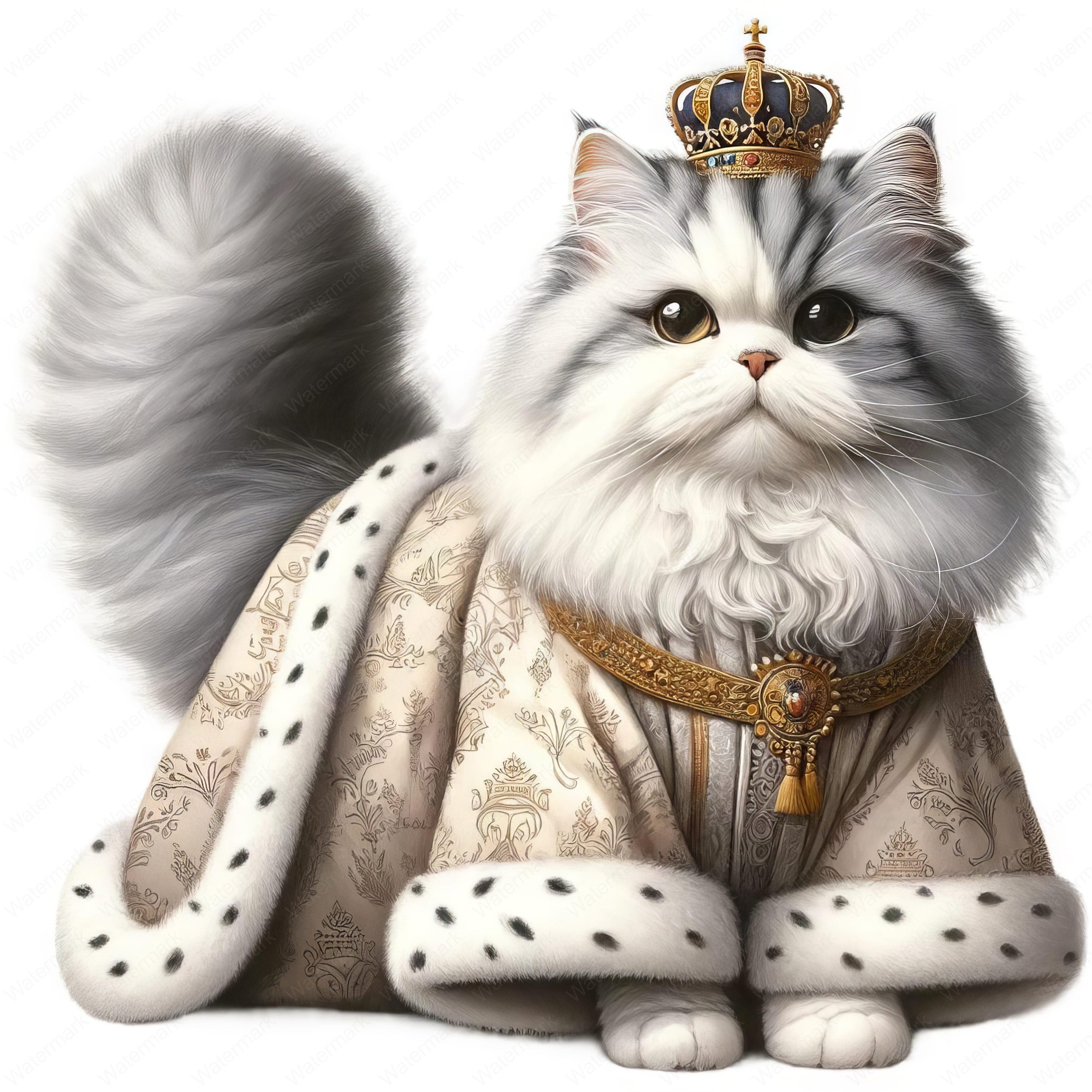 Cute Cat Queen Clipart Bundle | Royalty Art (digital Download) - Etsy