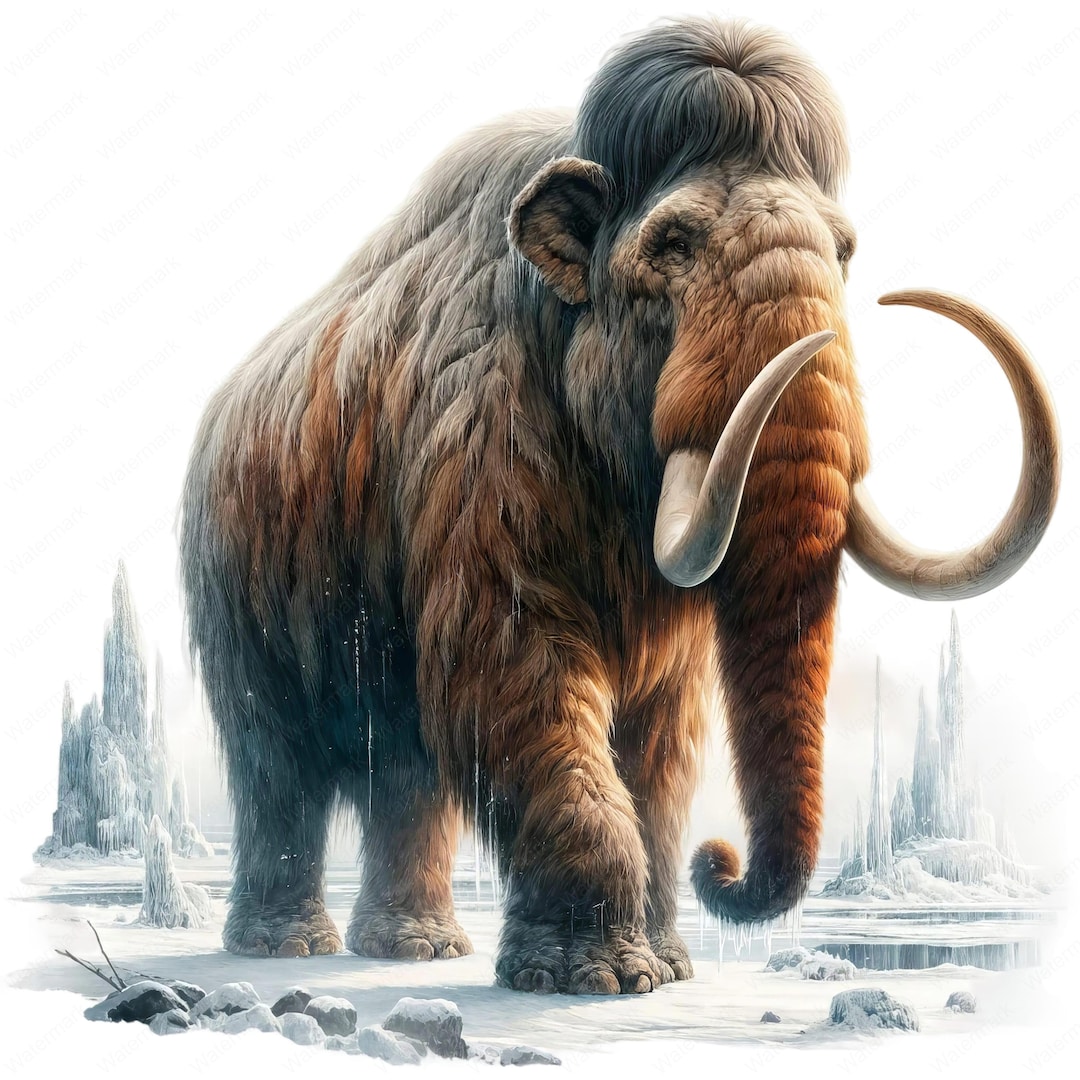 Woolly Mammoth Clipart | Majestic Woolly Mammoth Clipart Bundle | 10 ...