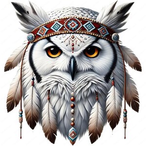 Native American Owl Clipart: Indigenous Art Designs (digital Download ...