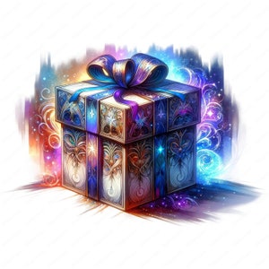 Magic Gift Box Clipart Mystical Magic Box Clipart Bundle 10 High ...