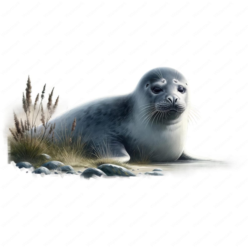 Playful Seal Clipart Bundle: Marine Art Designs (digital Download) - Etsy