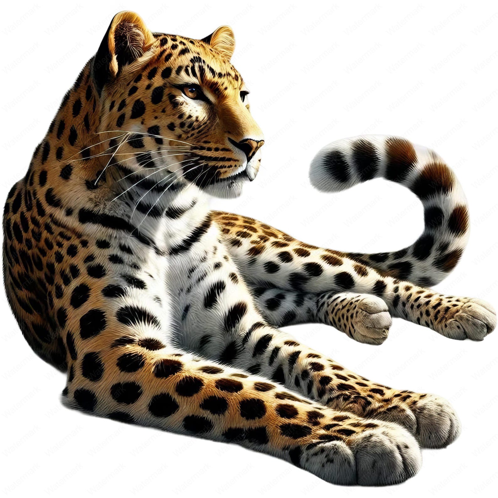Leopard Clipart: Realistic Big Cat PNG Bundle (digital Download) - Etsy