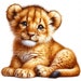 Lion Cub Clipart Cute Lion Cub Clipart Bundle 10 High-quality Designs ...