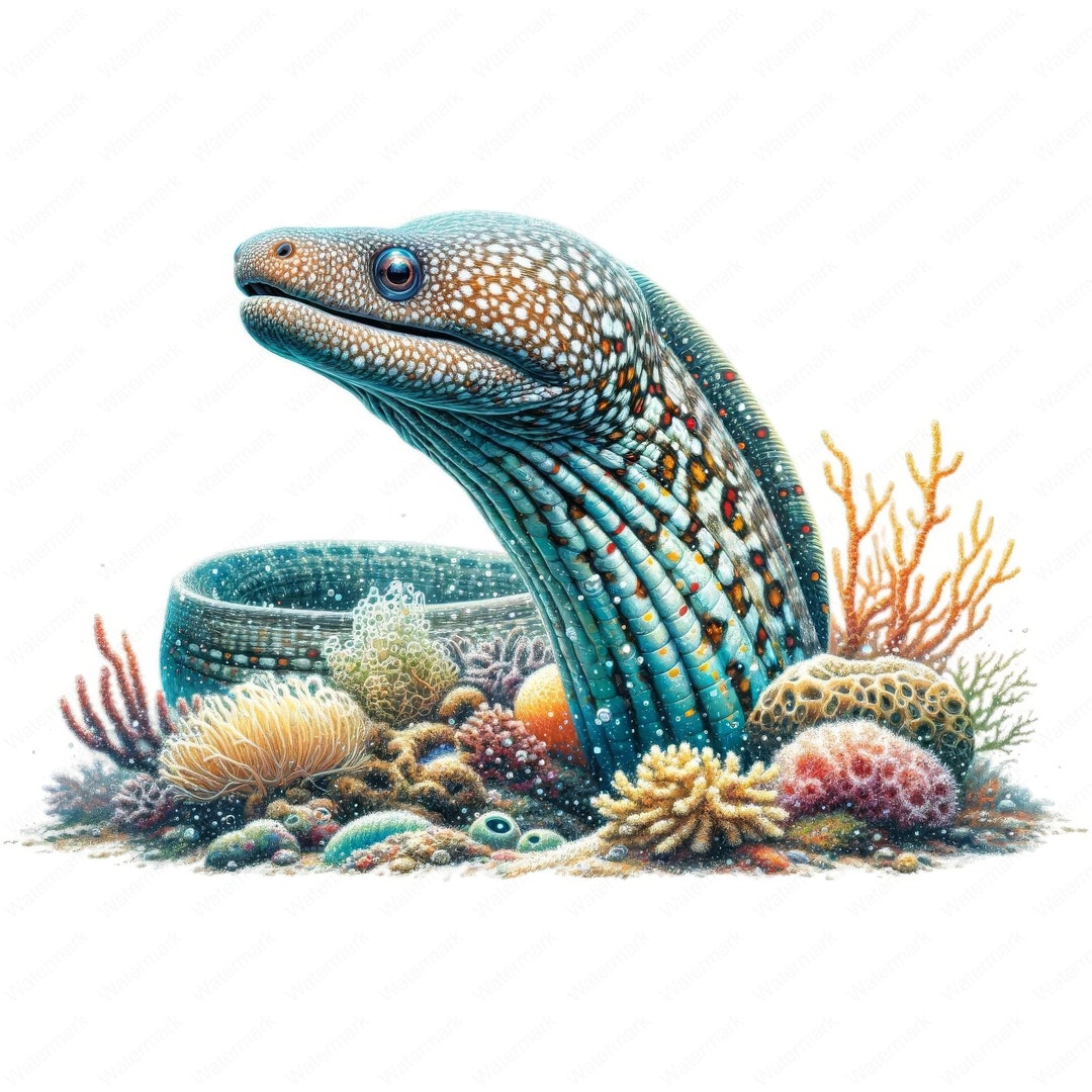 Eel Clipart | Realistic Eel Clipart Bundle | 10 High-quality Designs ...
